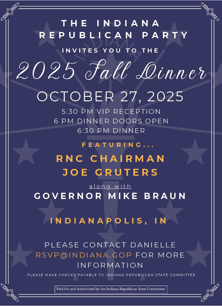 Indiana GOP 2025 Fall Dinner - The Indiana Republican Party