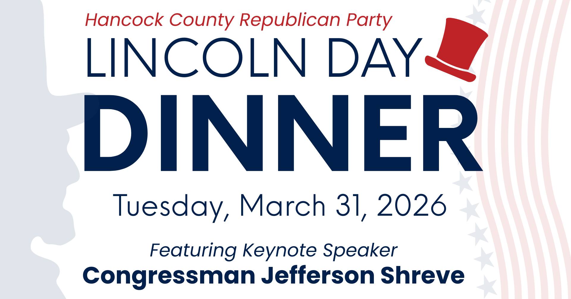 Hancock County Lincoln Day Dinner - The Indiana Republican Party